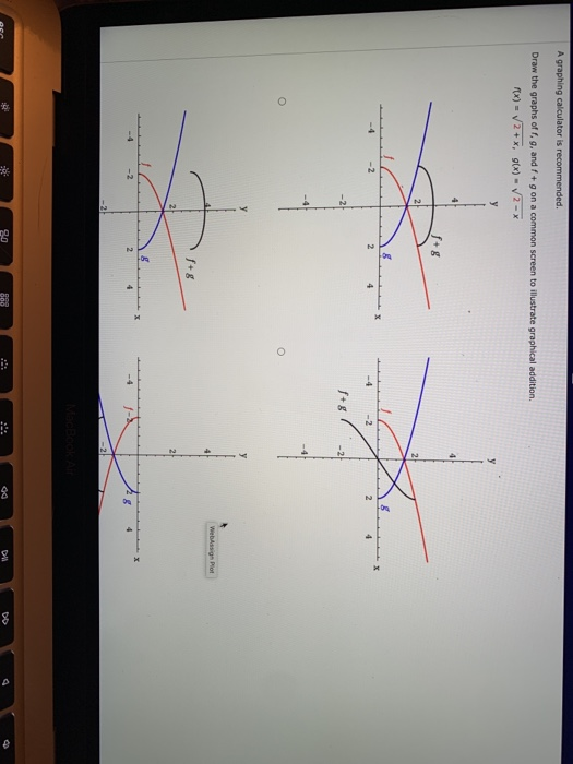 Solved A graphing calculator is recommended. Draw the graphs | Chegg.com