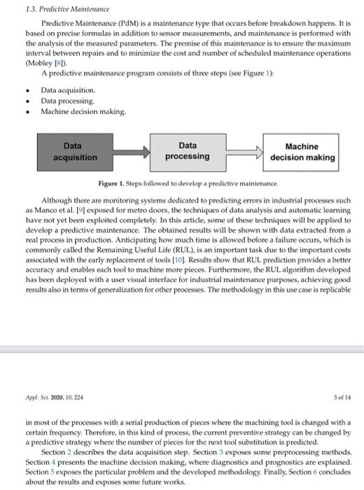 Solved PPR applied sciences MDPI Article Predictive | Chegg.com