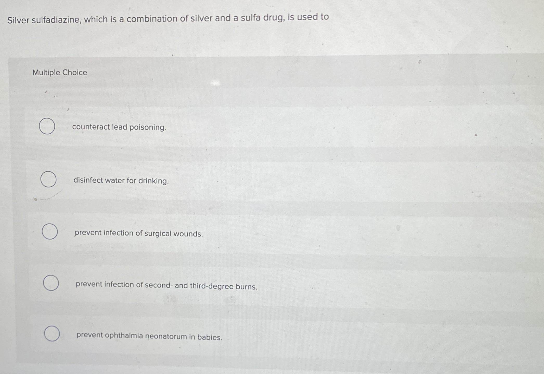 Solved Silver sulfadiazine, which is a combination of silver | Chegg.com