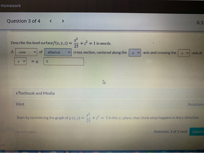 Solved = 7 as the graph of a two-variable function.f(x, y). | Chegg.com
