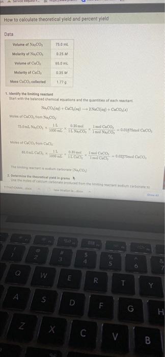 Solved RY-SYNTHESIS OF CALCIUM CARBONATE LABORATORY | Chegg.com