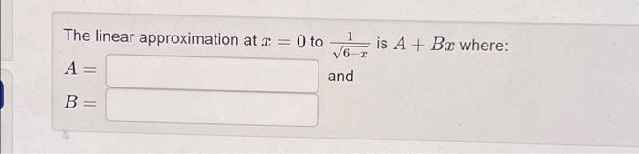 Solved Use linear approximation to approximate V8.03 as | Chegg.com