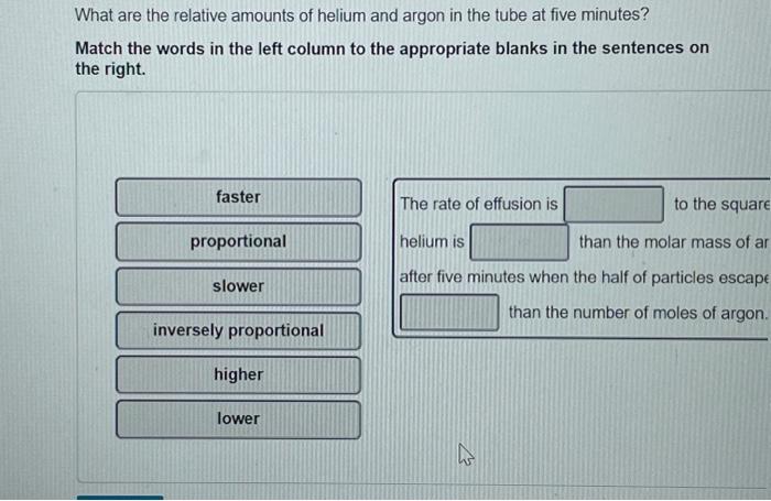 Solved A glass tube contains an equal number of moles of | Chegg.com