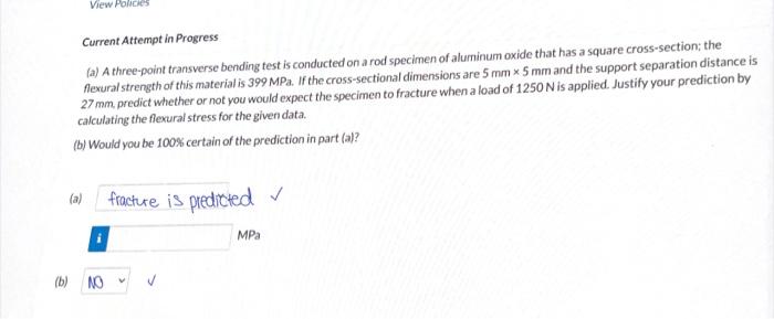 Solved Current Attempt in Progress (a) A three-point | Chegg.com