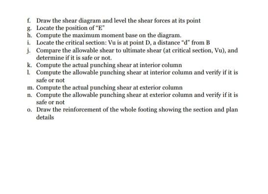 Solved 1. An interior and exterior column with 480 mm x 480 | Chegg.com