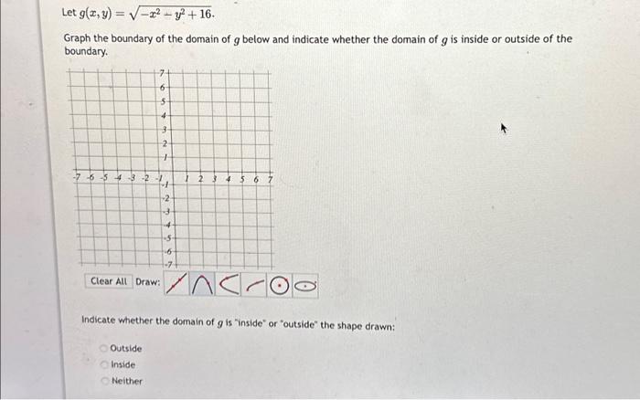 Let g(x, y) = √√x² - y² + 16. Graph the boundary of | Chegg.com