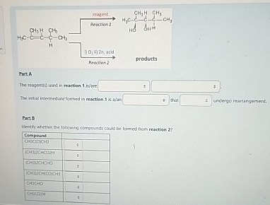 Solved Part.The respent(s) ﻿ured in raction 1 ﻿is/areThe | Chegg.com
