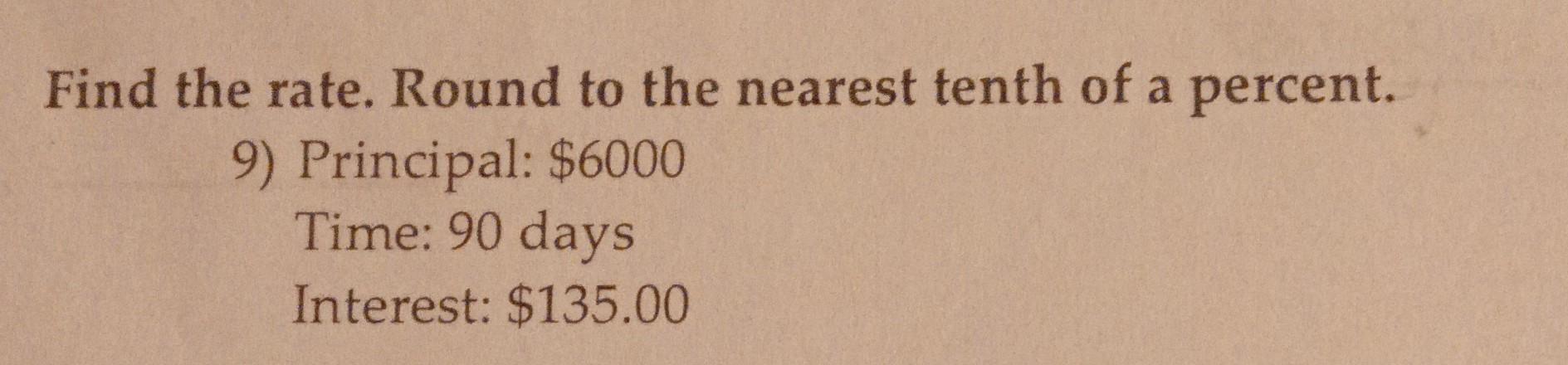 Solved Find the rate. Round to the nearest tenth of a | Chegg.com
