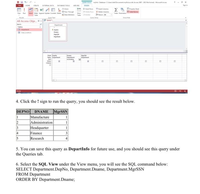 Solved Objectives: 1. Query data Activity List: Task 1: List | Chegg.com