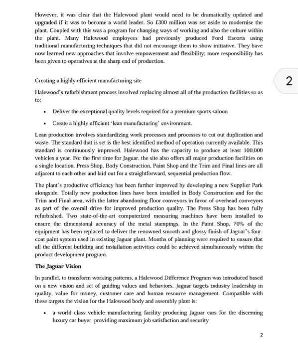 Solved a) Read through the attached case study “Creating | Chegg.com