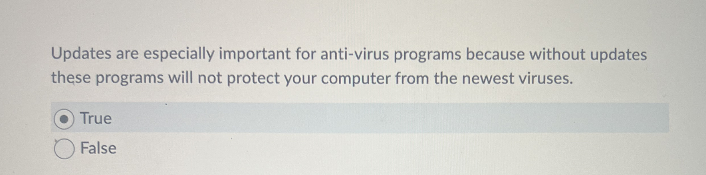Solved Updates are especially important for anti-virus | Chegg.com