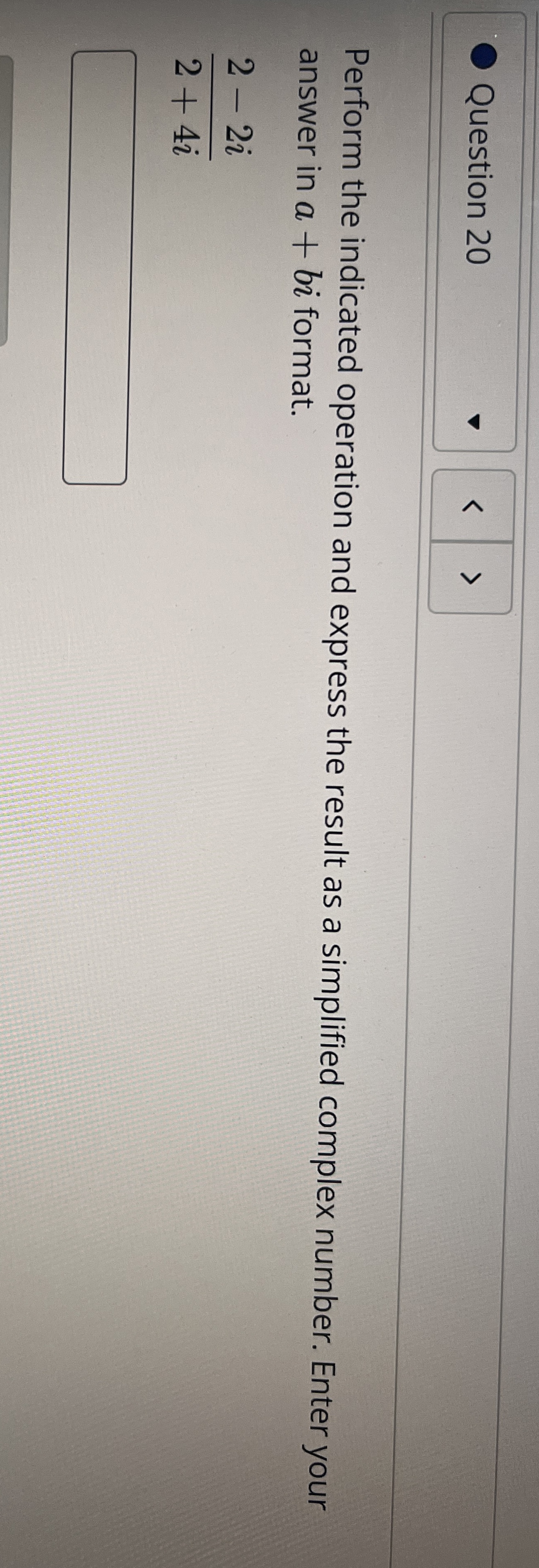Solved Perform the indicated operation and express the | Chegg.com