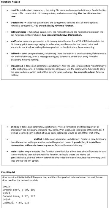 Solved - readfile → takes two parameters, the string file | Chegg.com