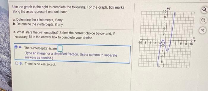 Solved 10 a 8 Use the graph to the right to complete the | Chegg.com