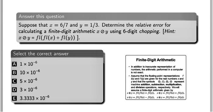 Solved - Answer this question Suppose that x = 6/7 and y = | Chegg.com