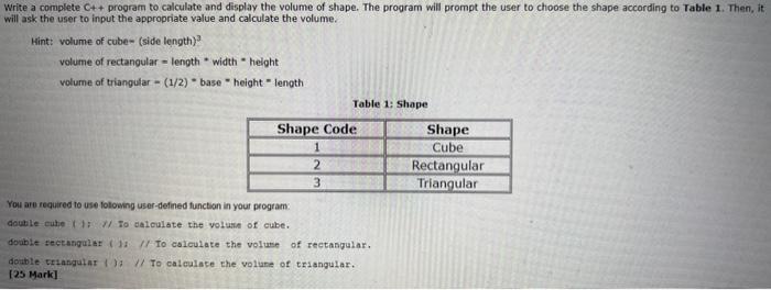 Solved Write A Complete Ct Program To Calculate And Display 