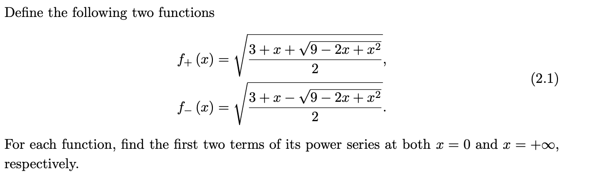Solved Define The Following Two