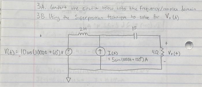 Solved 3A. Convert the circuit below into the | Chegg.com