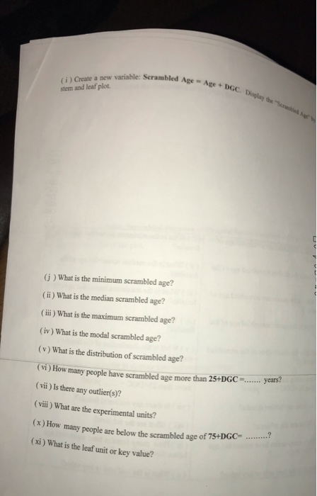 Solved Data generating code (DGC): non-zero digit and the | Chegg.com