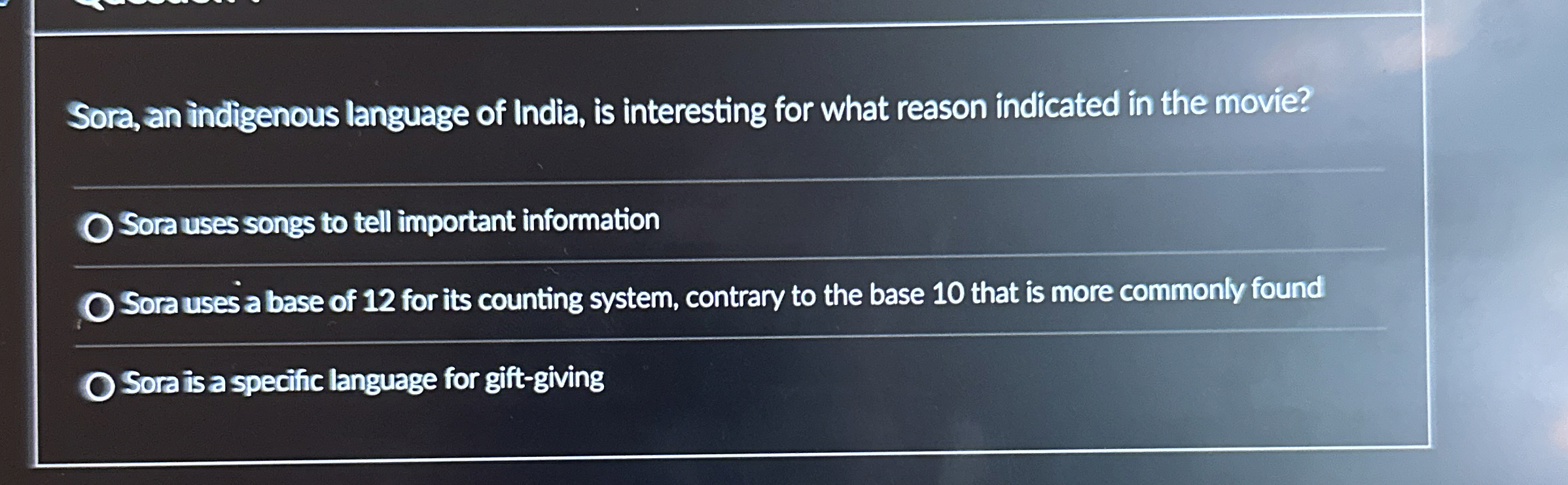 Solved Sora, an indigenous language of India, is interesting | Chegg.com
