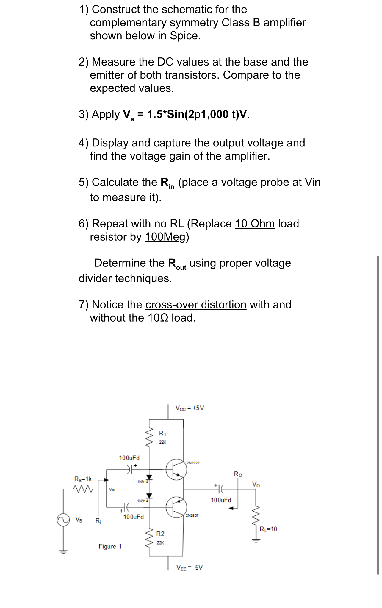 Solved Construct the schematic for the complementary | Chegg.com
