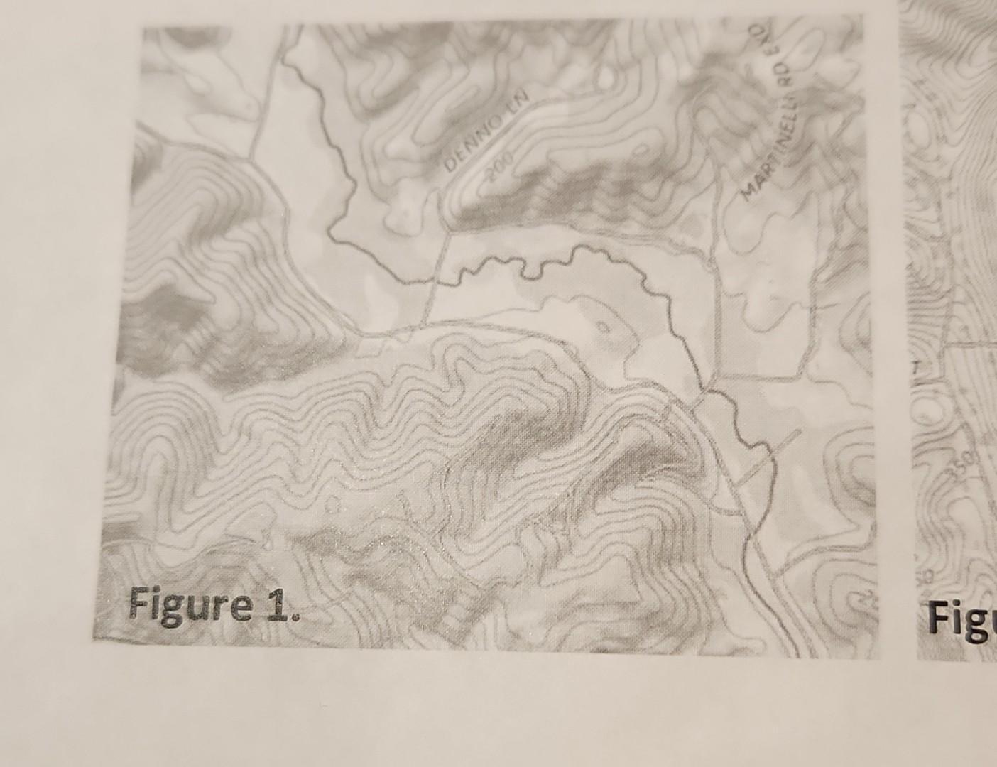 Solved a. What is the contour interval in Figure 3? (1 | Chegg.com