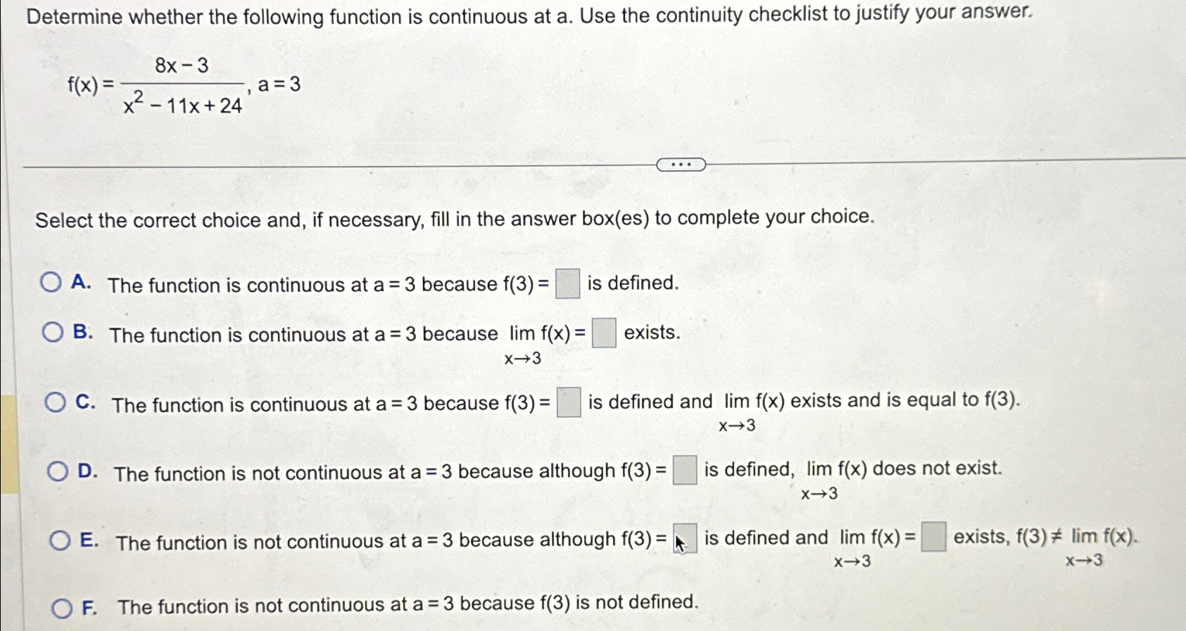 Solved Determine whether the following function is | Chegg.com