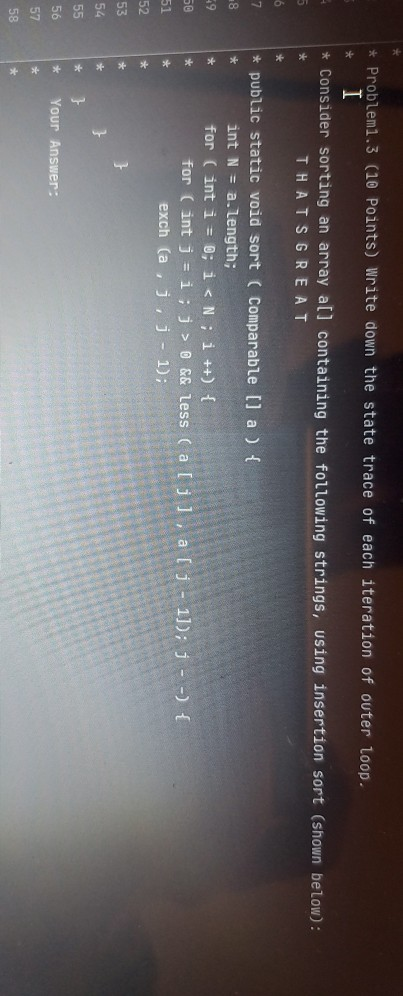 Solved * Problem1.3 (10 points) Write down the state trace | Chegg.com