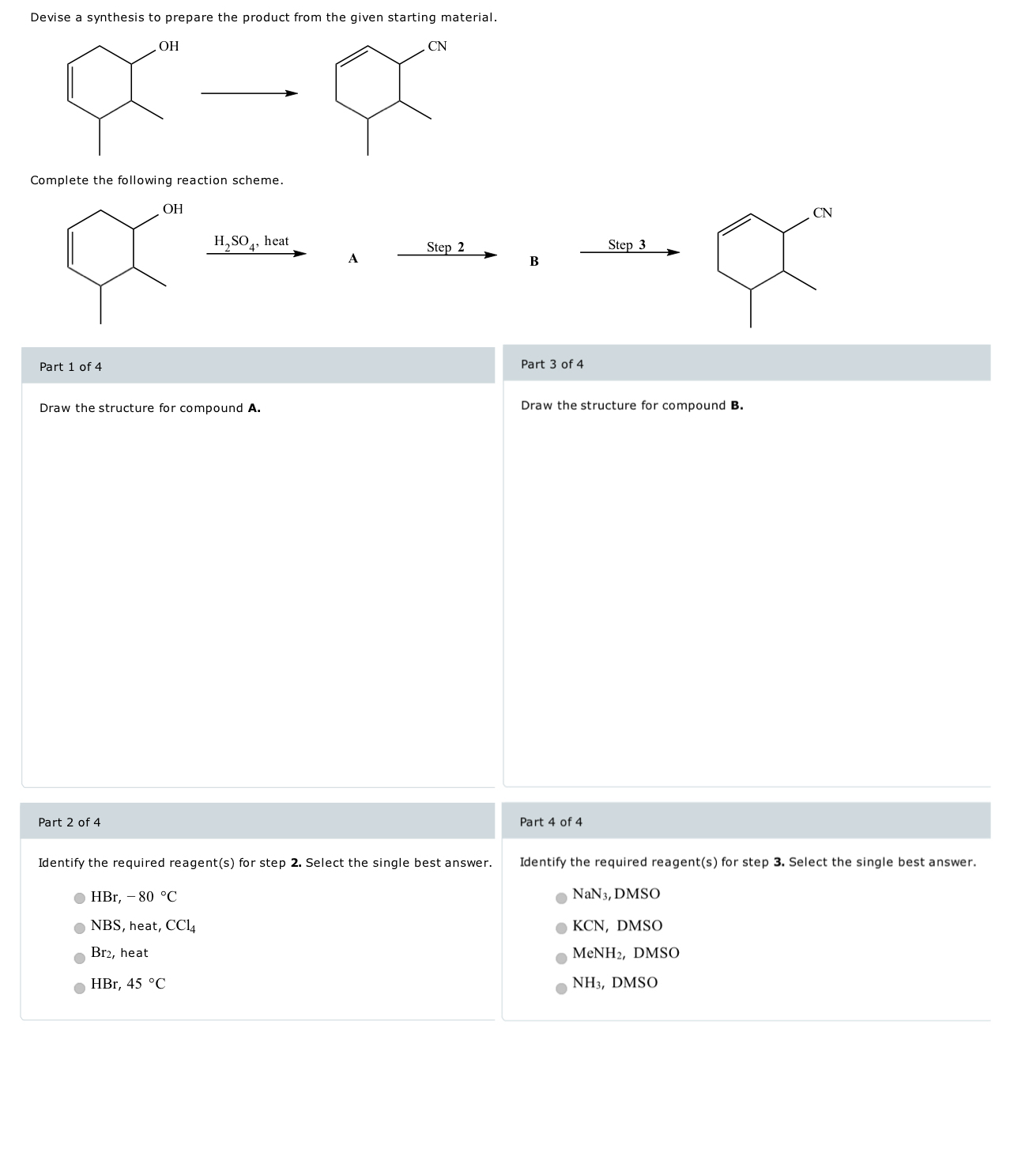 Solved Devise a synthesis to prepare the product from the | Chegg.com