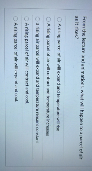 Solved From the lecture and animations, what will happen to | Chegg.com