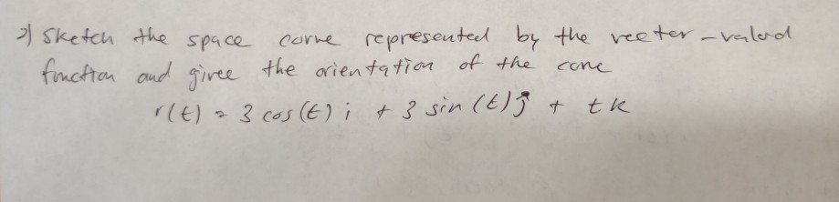Solved & Sketch the space corre represented by the veeter | Chegg.com