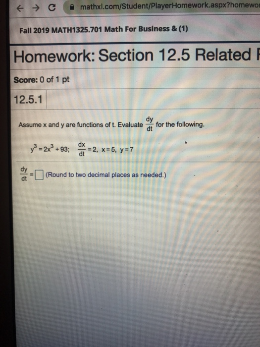 Solved € → C mathxl.com/Student/Player Homework.aspx?homewg | Chegg.com