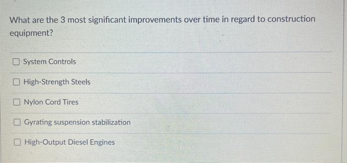 Solved What are the 3 most significant improvements over | Chegg.com