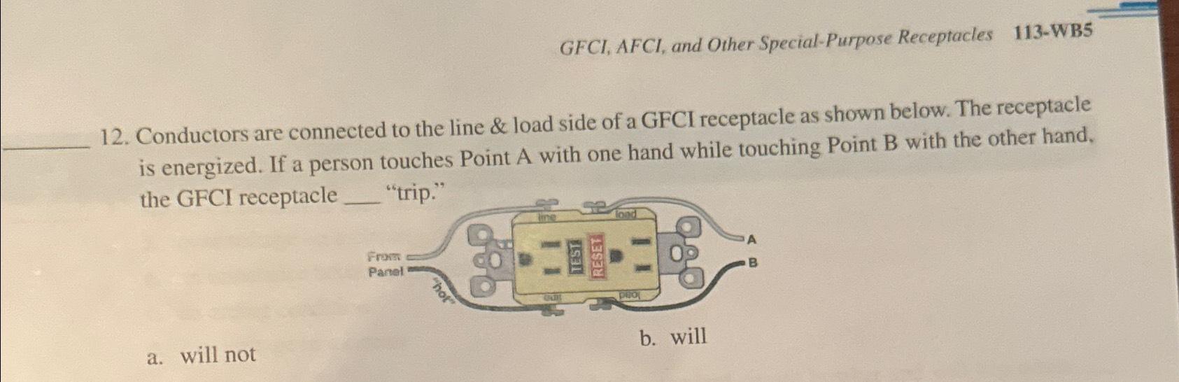 Solved GFCI, AFCI, and Other Special-Purpose | Chegg.com