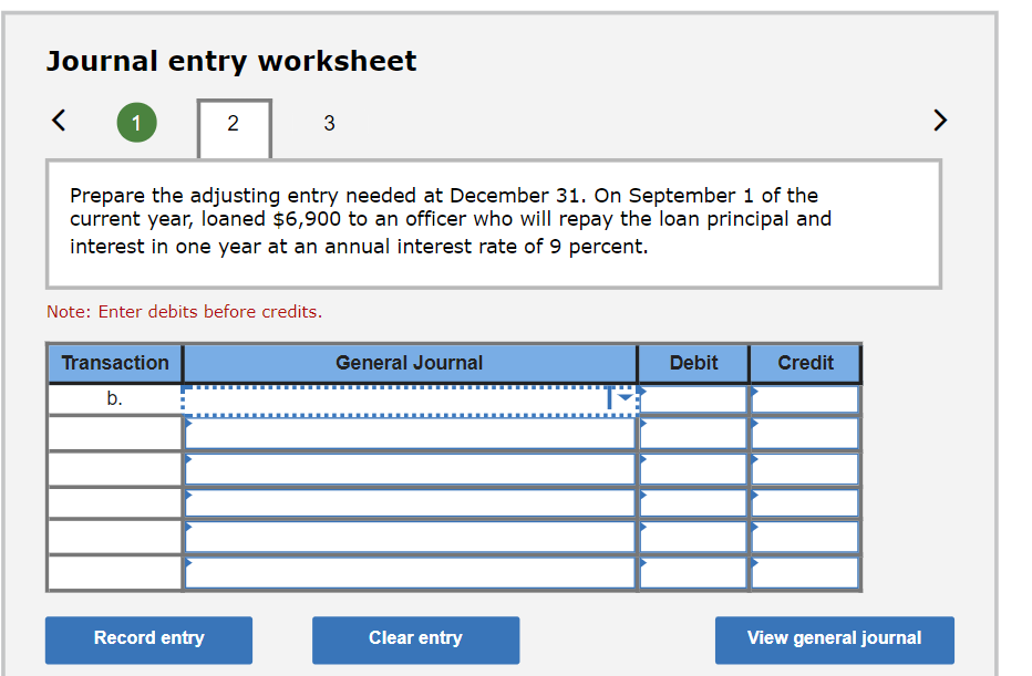 Solved Journal entry worksheetPrepare the adjusting entry | Chegg.com