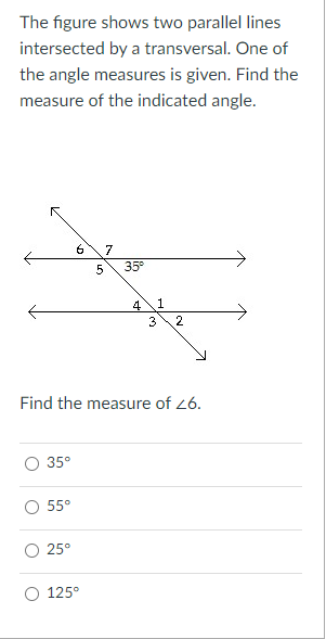 Solved The figure shows two parallel linesintersected by a | Chegg.com