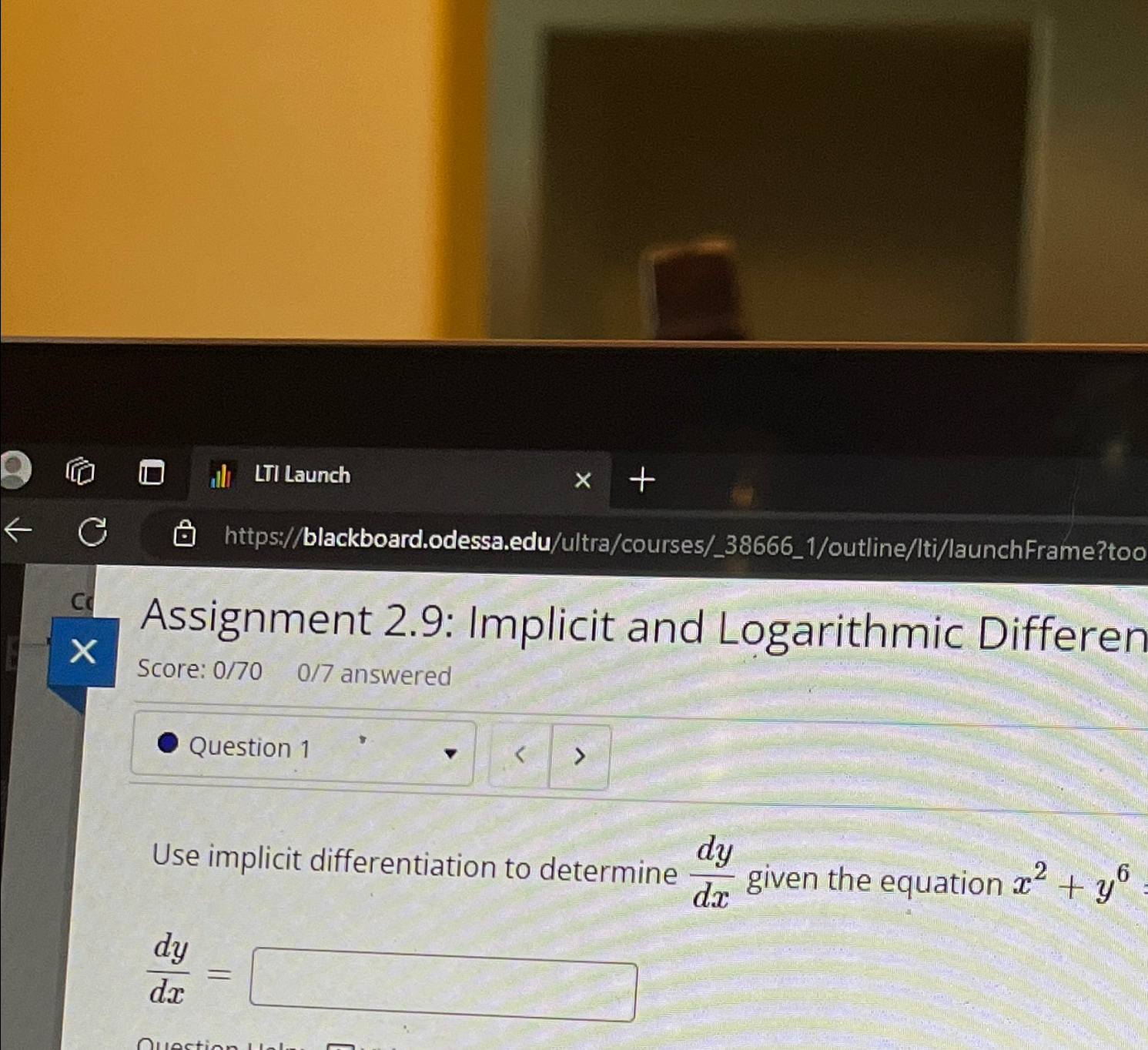 Solved Assignment 2.9: Implicit and Logarithmic | Chegg.com