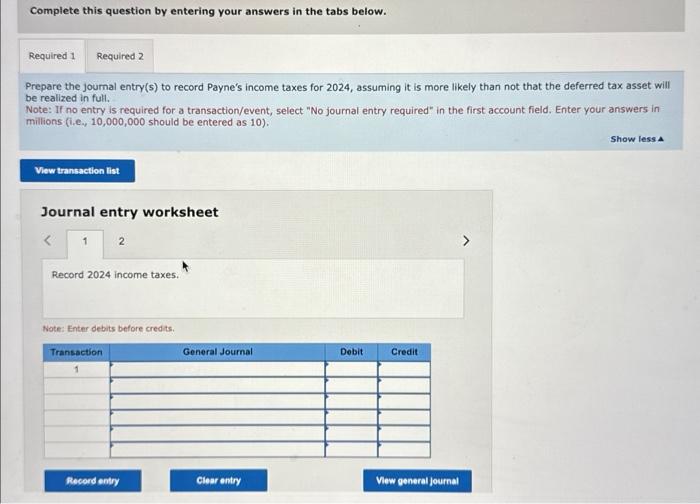 Solved Exercise 16−12 (Static) Deferred tax asset; taxable | Chegg.com