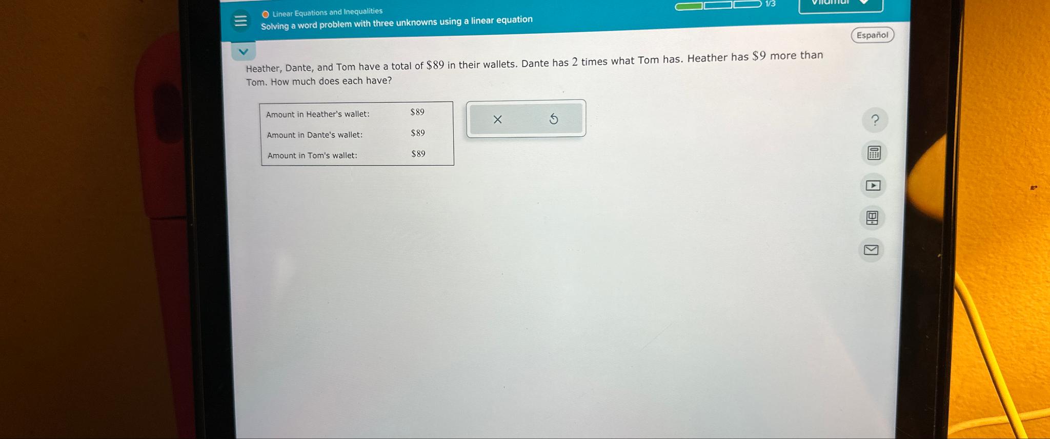 Solved O Linear Equations and InequalitiesSolving a word | Chegg.com
