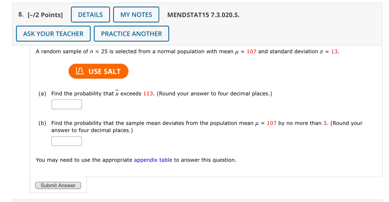 Solved A random sample of n=25 ﻿is selected from a normal | Chegg.com