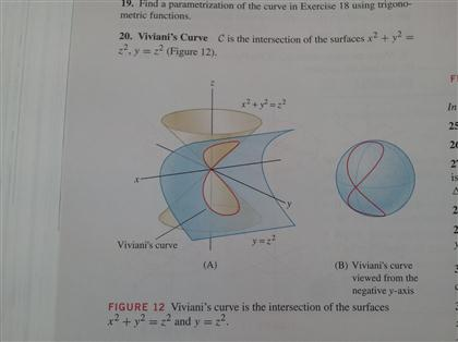 Solved Viviani's Curve C is the intersection of the | Chegg.com