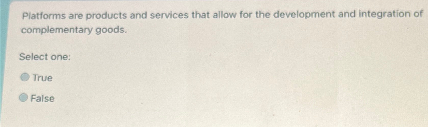 Solved Platforms are products and services that allow for | Chegg.com