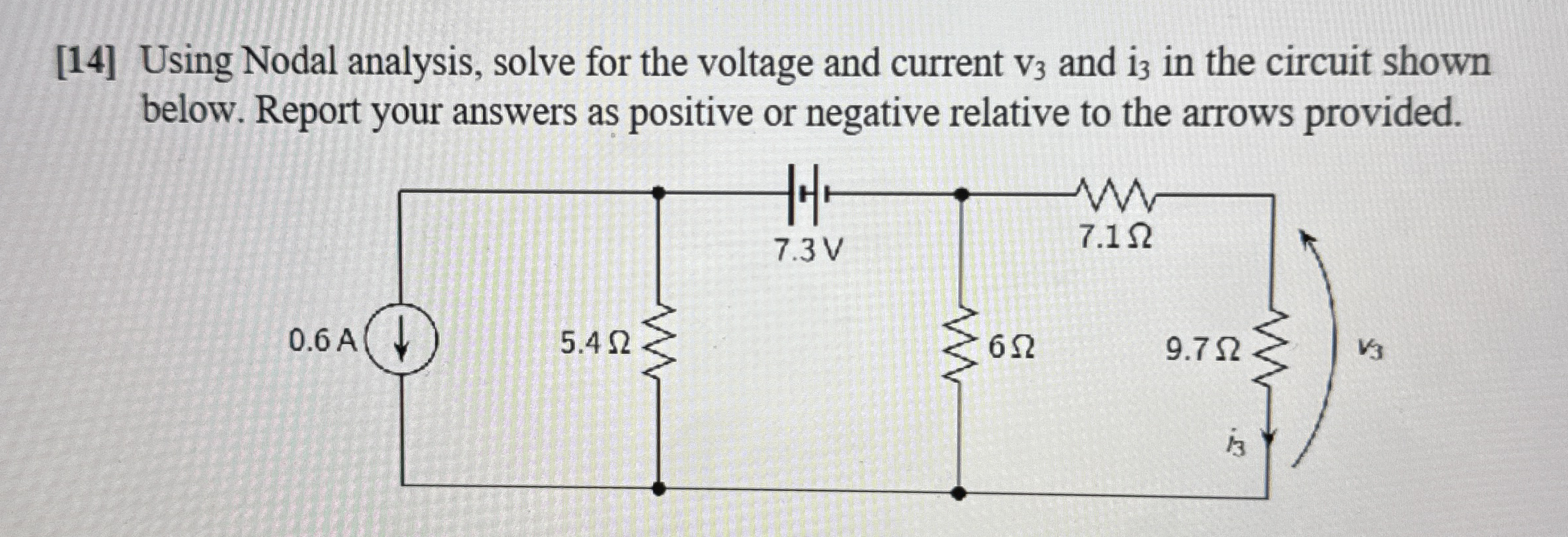 Solved 14 ﻿using Nodal Analysis Solve For The Voltage And 6988