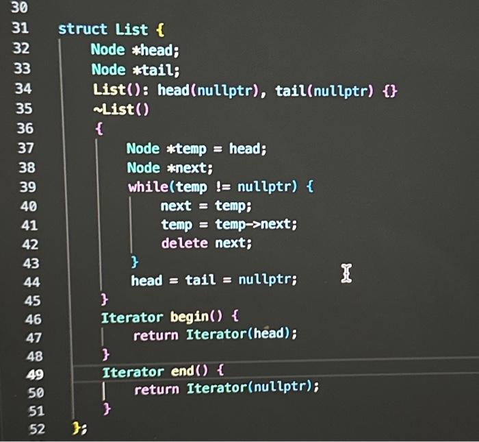 Solved how do i split this structure into a .h file and .cpp | Chegg.com
