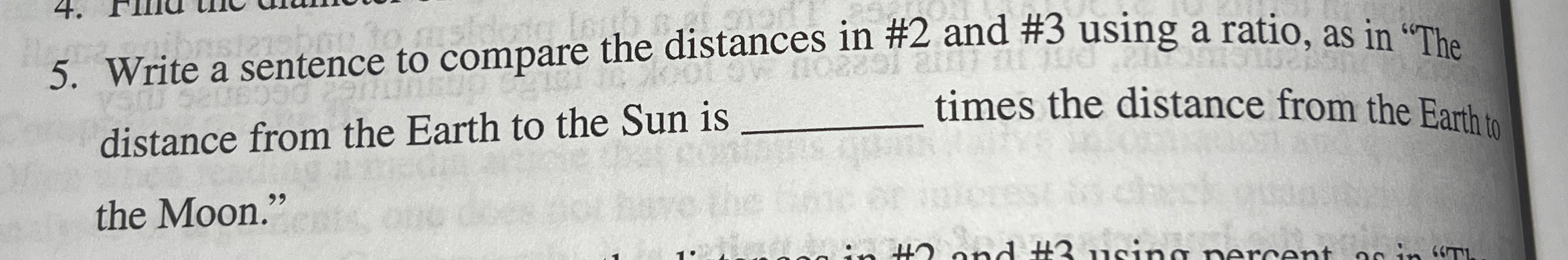 Solved Write a sentence to compare the distances in #2 ﻿and | Chegg.com