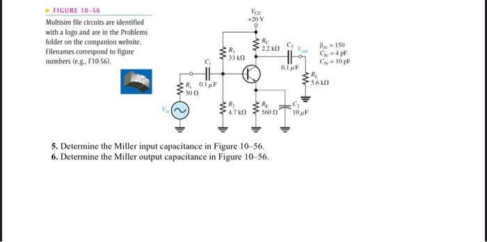 Solved - F1GURE 10-56 Multisim file circuits are identified | Chegg.com