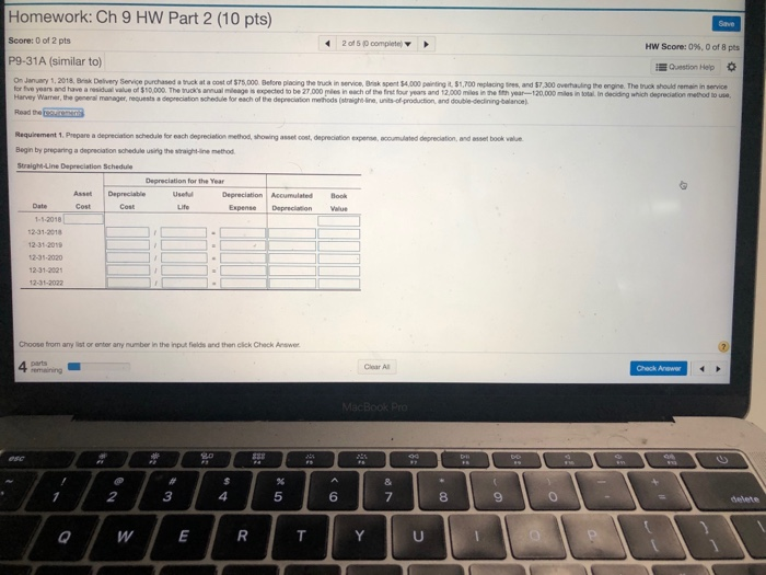 Solved Homework: Ch 9 HW Part 2 (10 pts) Score: 0 of 2 pts | Chegg.com Solved Homework: Ch 9 HW Part 2 (10 pts) Score: 0 of 2 pts | Chegg.com