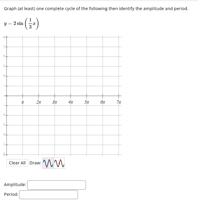 Solved Graph (at least) ﻿one complete cycle of the following | Chegg.com