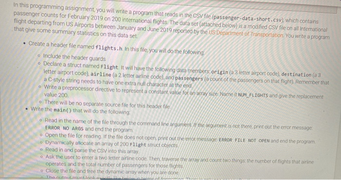 In this programming assignment, you will write a | Chegg.com