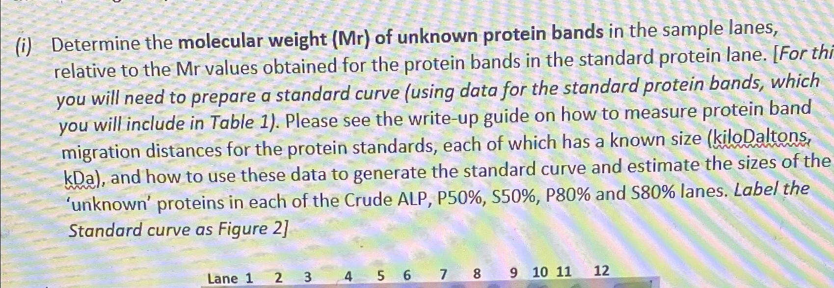Solved (i) ﻿Determine the molecular weight ( Mr ) ﻿of | Chegg.com